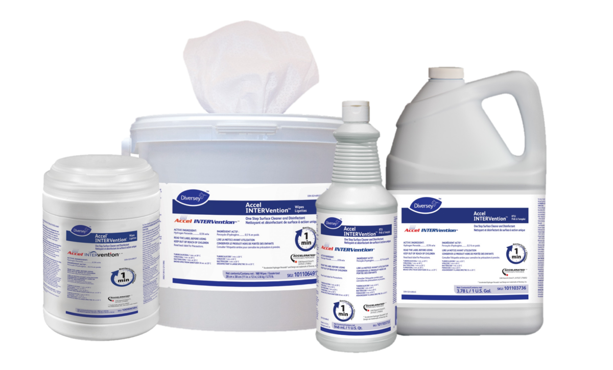 Accel® INTERVention™ RTU & Wipes - Diversey