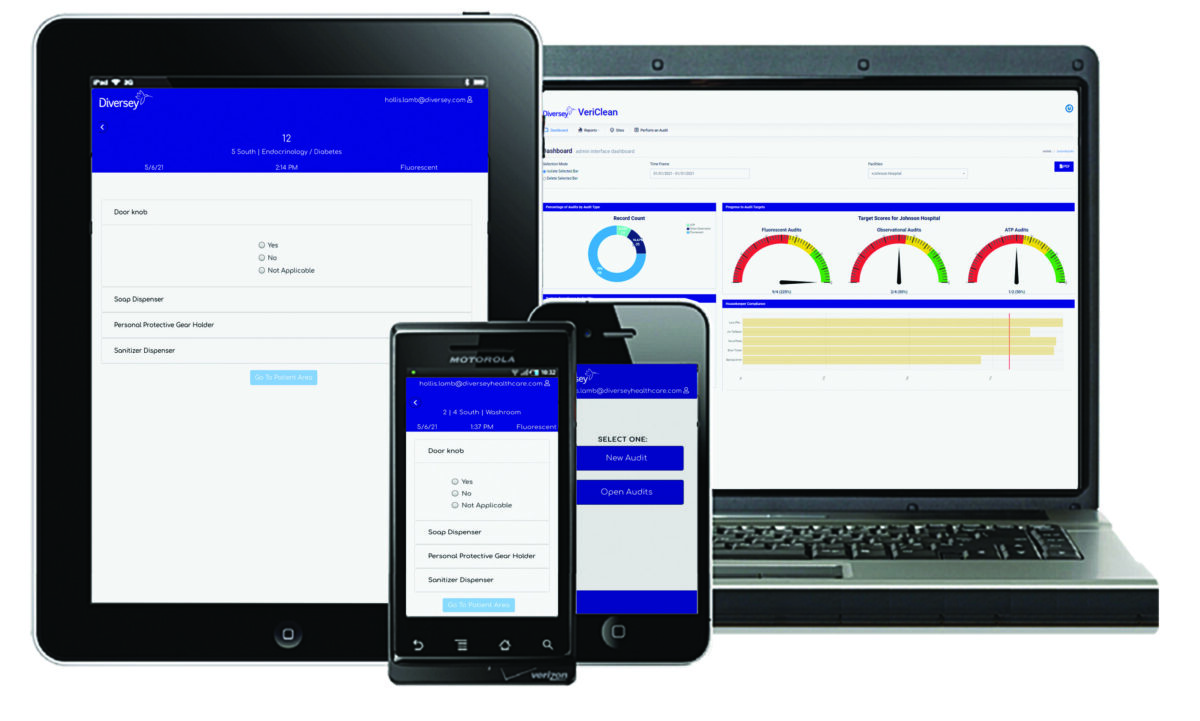 VeriClean Mobile Application and Dashboards - Diversey